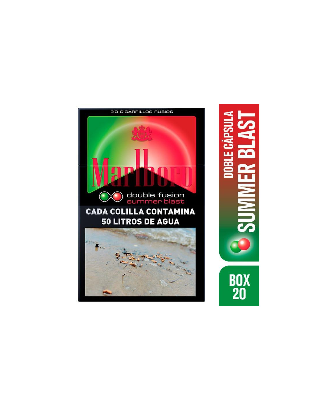 CIGARRILLOS MARLBORO SUMMER BOX 20 CORAL FUSION | El Amanecer ...